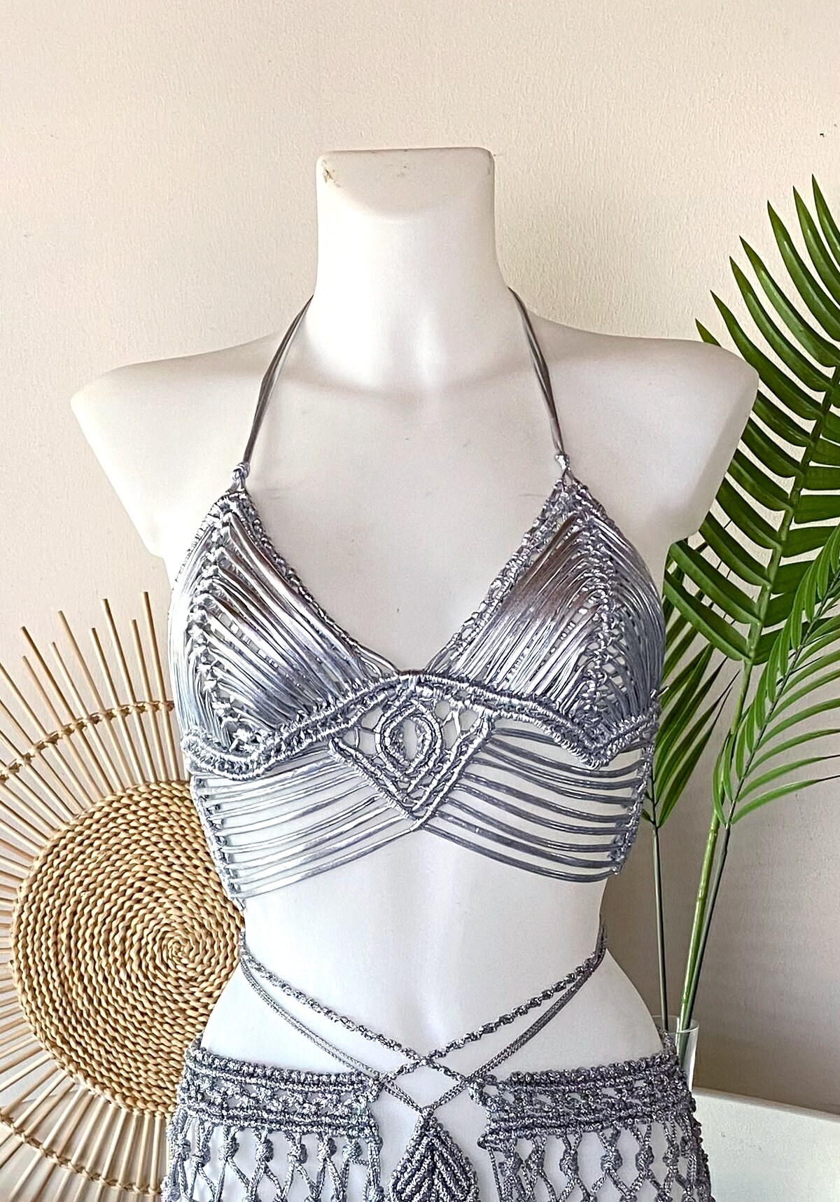 Silver Mettallic Rave Outfit Shiny Rave Set Glitter Sparkly - Etsy