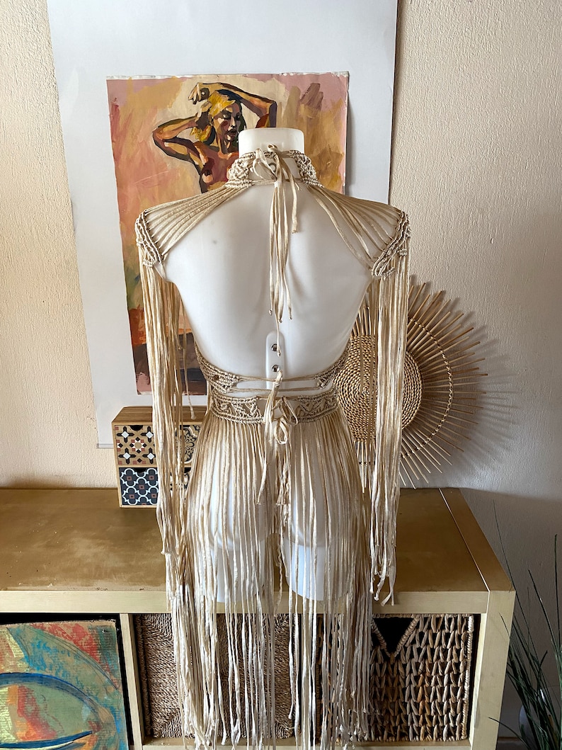 Festival Macrame Top and Macrame Shoulders, Festival Outfit Woman ...