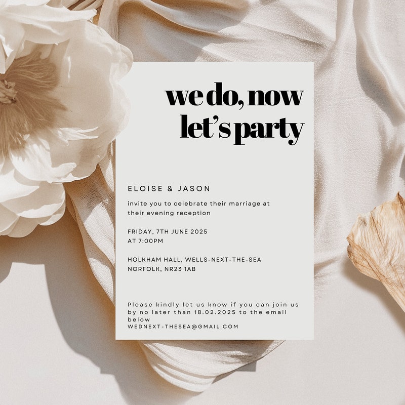 Evening Invite - Etsy UK