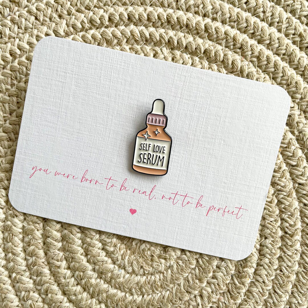 Positive Affirmation Pin Badge, Self Love Pin Badge, Self Care, Youre ...