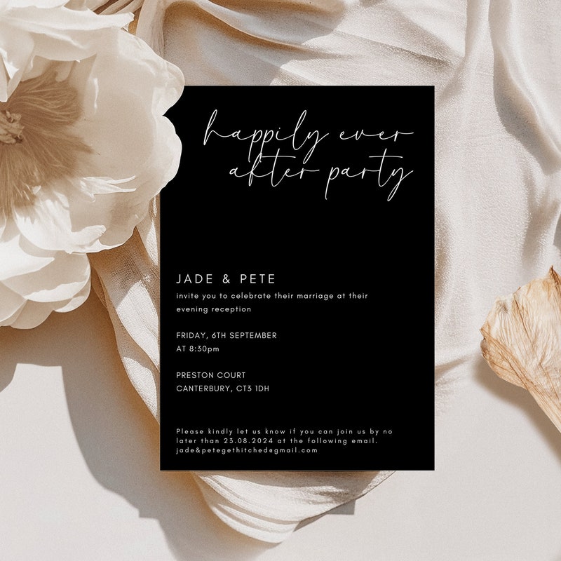 Evening Invite - Etsy UK