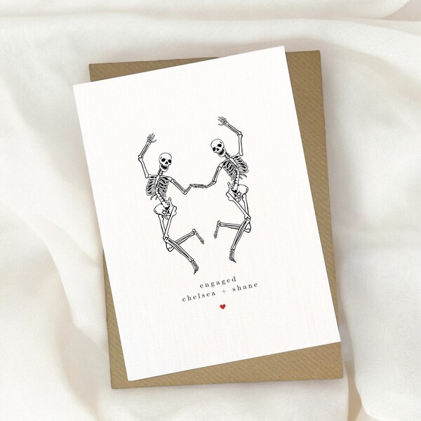 Skeleton Card - Etsy