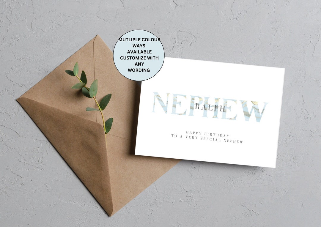 Personalised Nephew Birthday Card, Nephew, Nephew Birthday ...