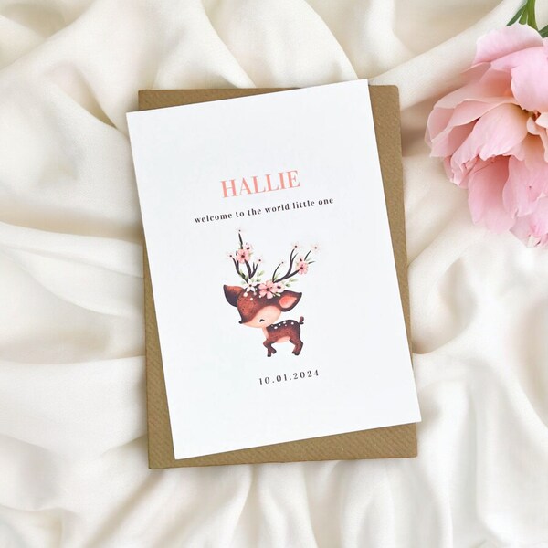 Deer Card - Etsy UK