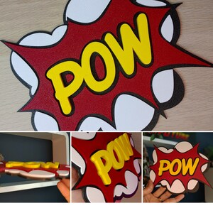 Heroic Comic Sign Art for Game Room Decor - Etsy