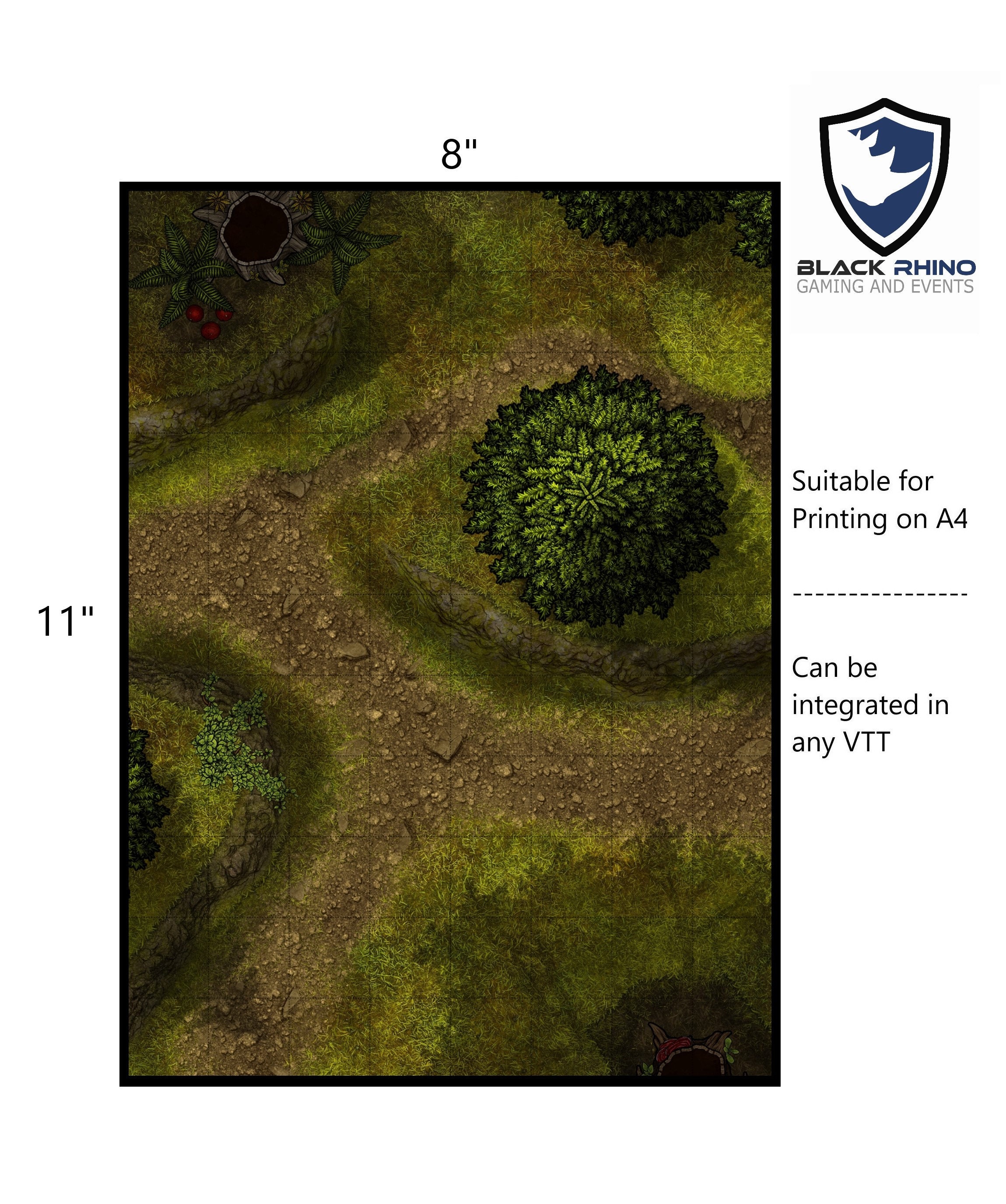 14 Dnd Battle Maps, Forest Set 3 - Etsy