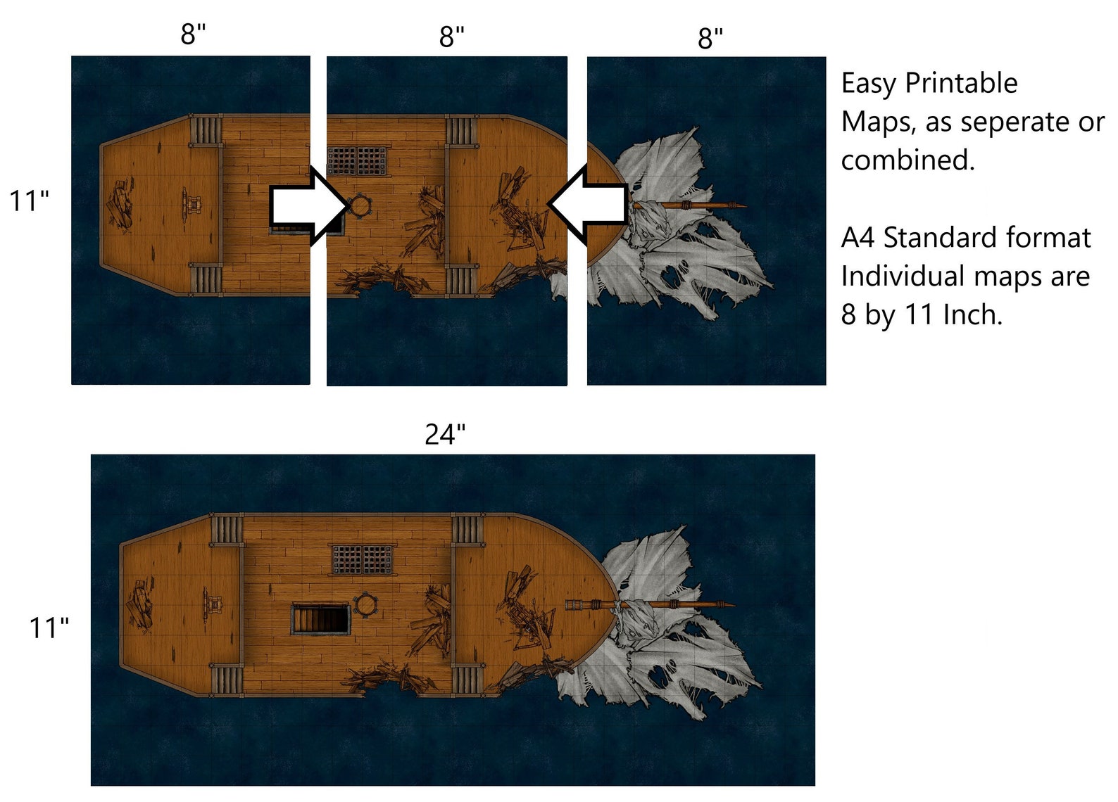 The Wreck of Compass Rose Map Dragons of Stormwreck Isle - Etsy Israel