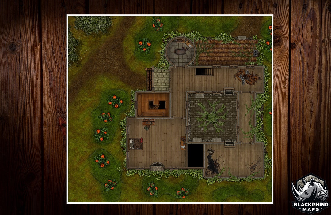 DND Doip Woodland Manse (24x22) Battlemap - Etsy