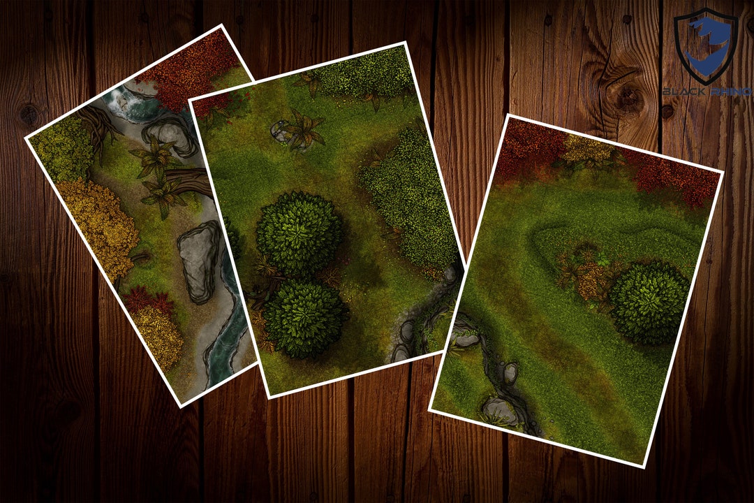 14 Dnd Battle Maps, Forest Set #2 Herfst - Etsy
