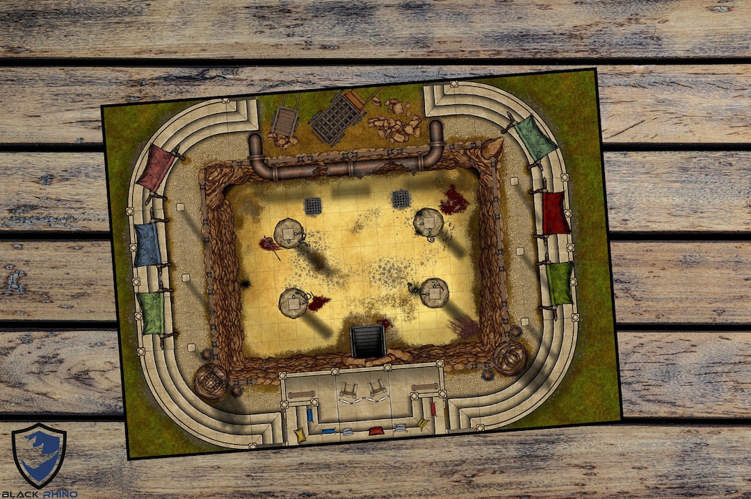 Dnd Arena Printable Encounter Map - Etsy