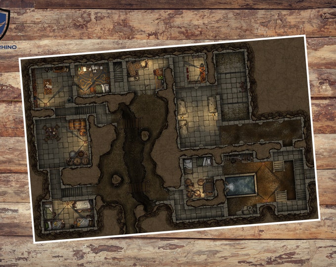 Bandit Hideout DND Terrain - Etsy