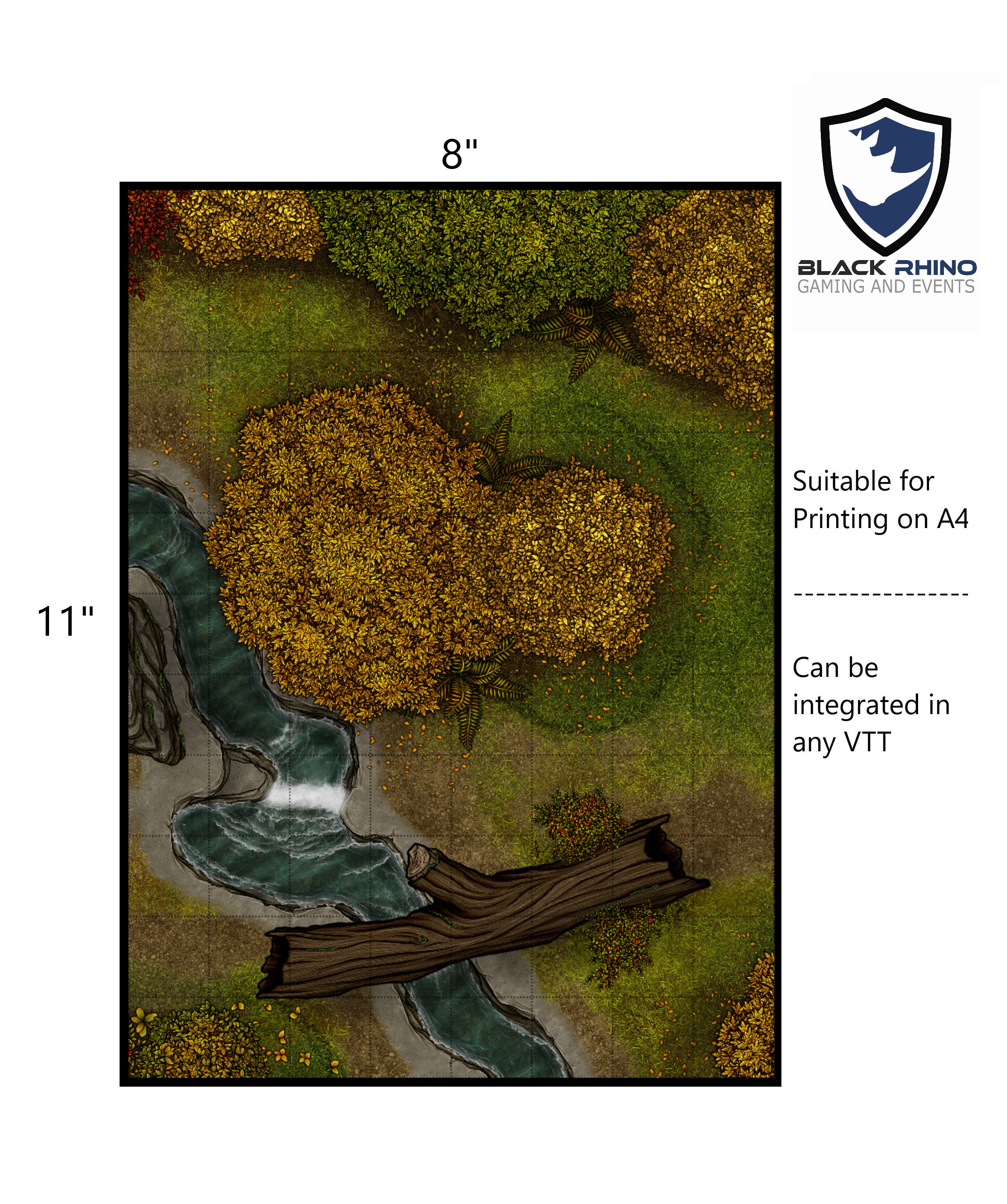 14 Dnd Battle Maps, Forest Set 2 Herfst - Etsy