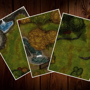 14 Dnd Battle Maps, Forest Set #2 Herfst - Etsy