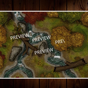 14 Dnd Battle Maps, Forest Set #2 Herfst - Etsy