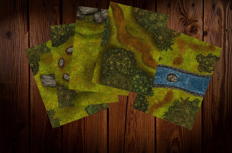 10 Dnd Battle Maps, Forest Set 1 - Etsy