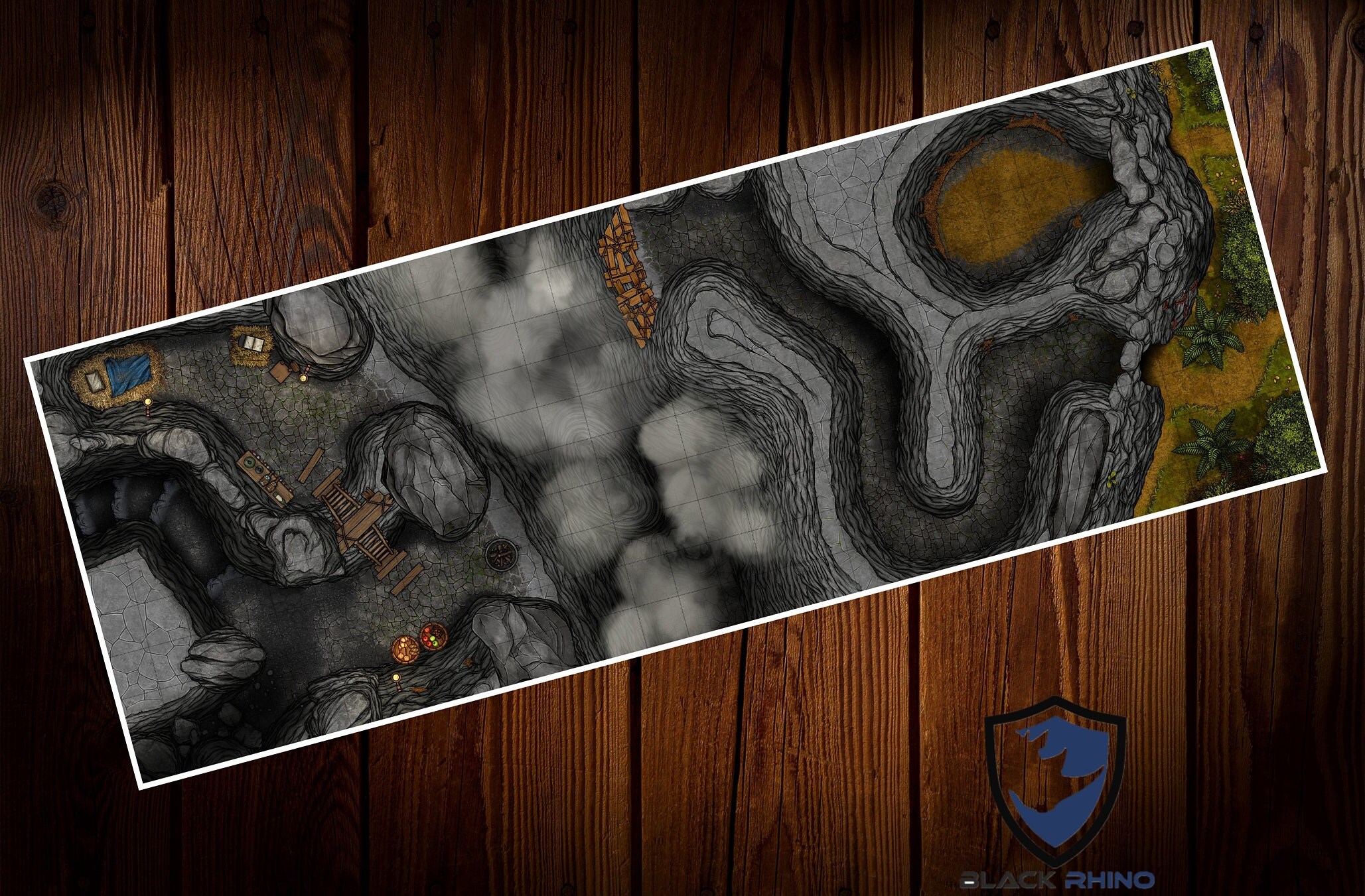 RPG Digital Battlemap Pack #4, Cave System - the Hideout. - Etsy
