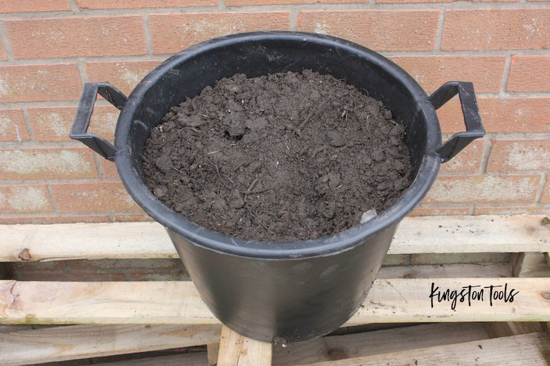 5x Heavy Duty 30L Plant Pots - Large Size 40cm / 15.7"- Plastic ...