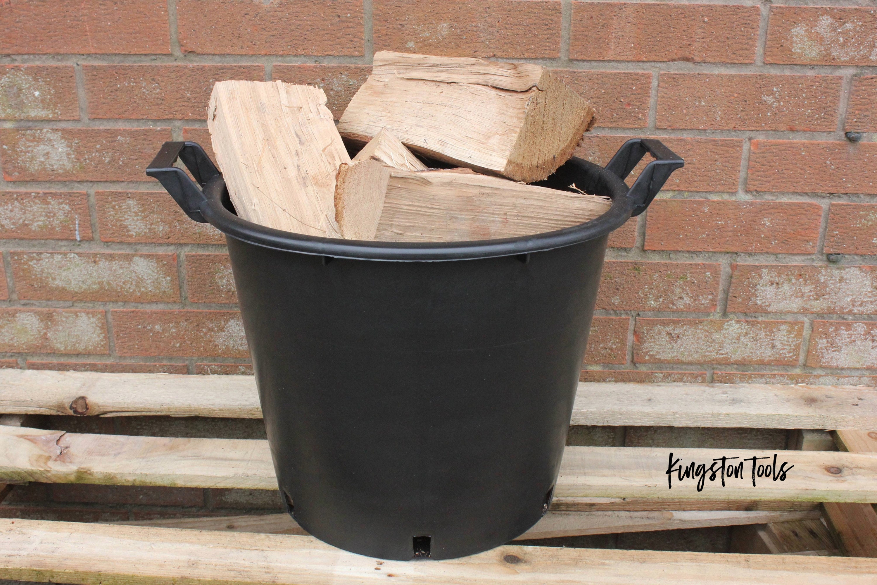 5x Heavy Duty 30L Plant Pots - Large Size 40cm / 15.7"- Plastic ...