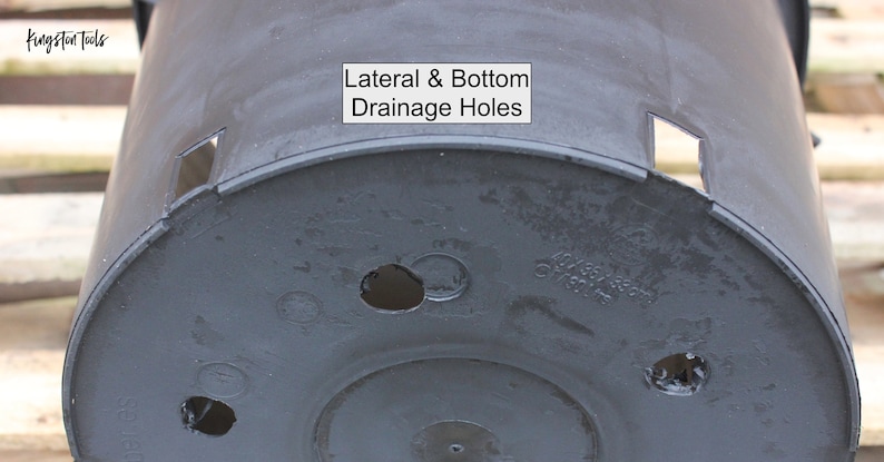 5x Heavy Duty 30L Plant Pots - Large Size 40cm / 15.7"- Plastic ...