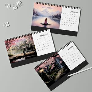 Zen and Peace 2025 Desk Calendar Inspiring Quotes, Elegant Satin Finish ...