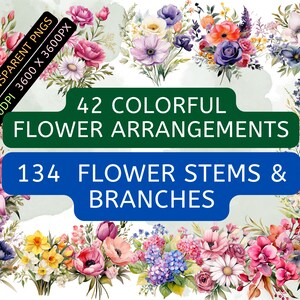 Mega Clipart Bundle PNG Watercolor Clip Arts Bundle DIY Christmas ...