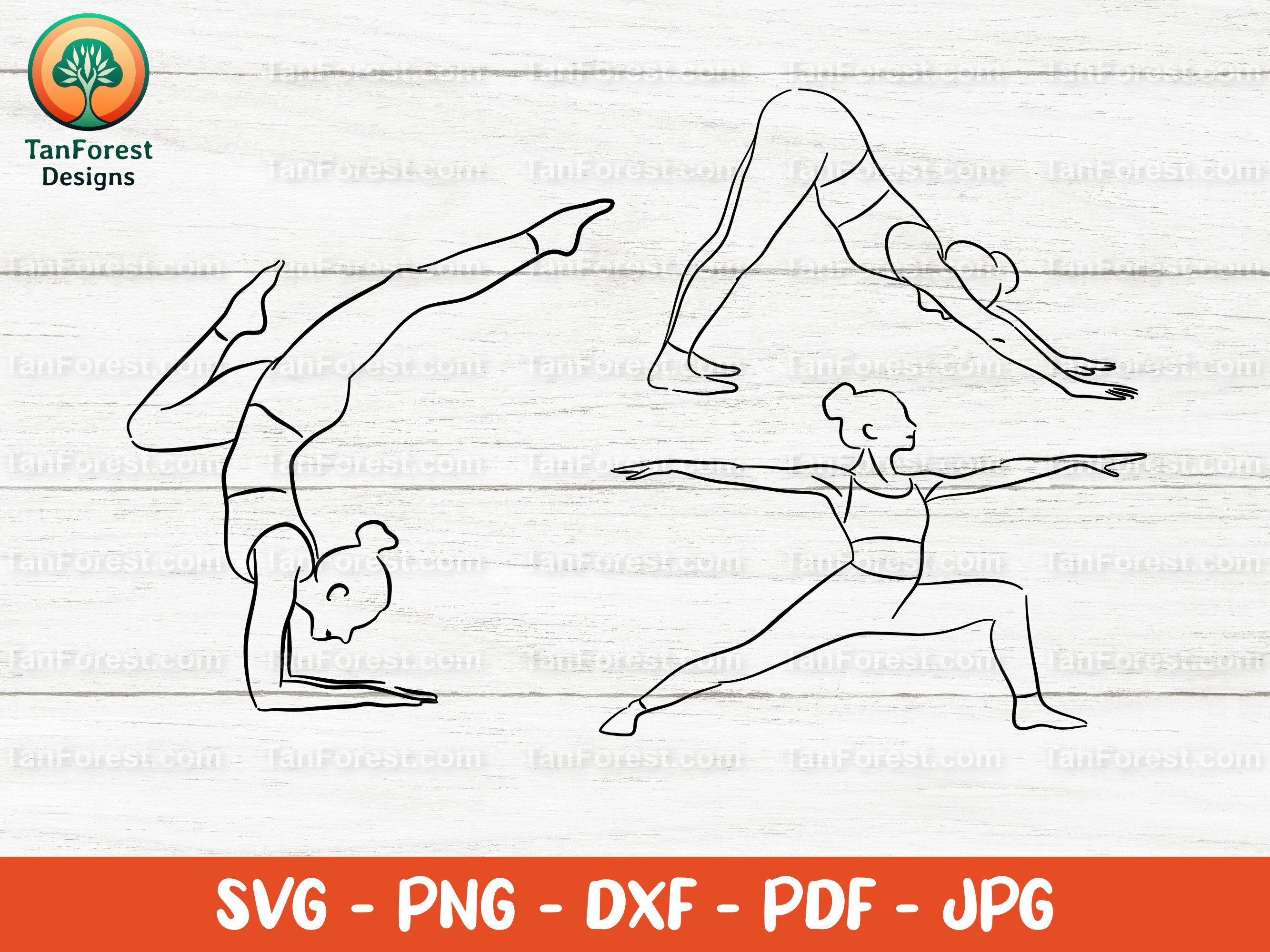 Yoga Poses SVG Bundle Outline Yoga Yoga Pose Svg (Download Now) - Etsy