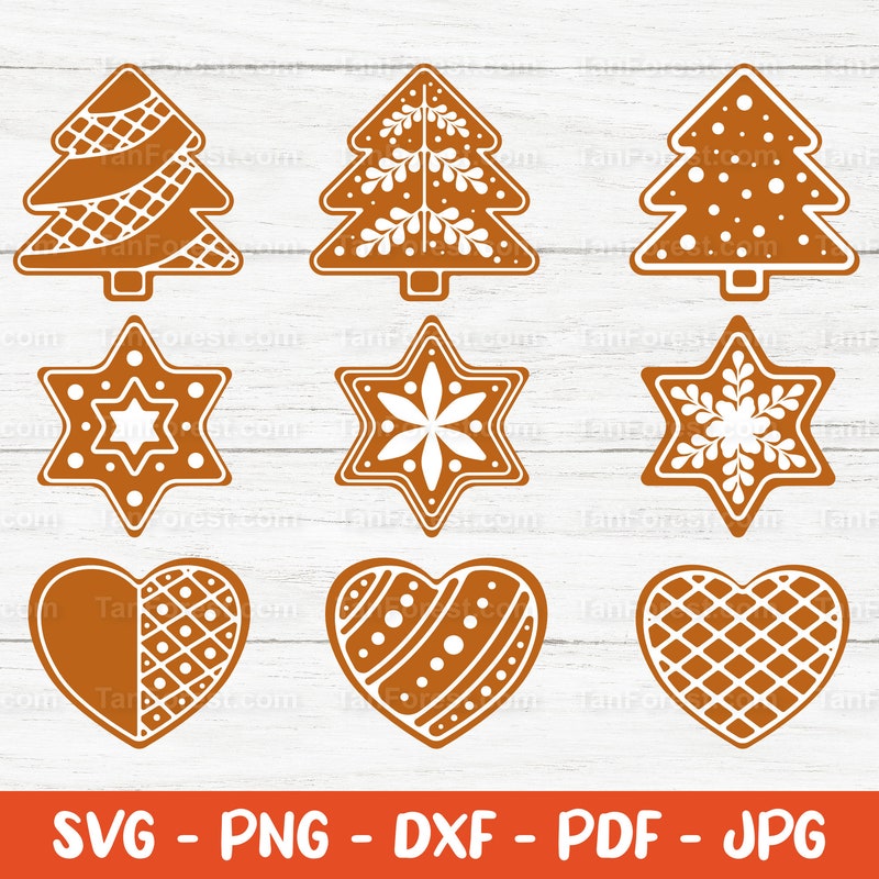 Gingerbread Svg - Etsy