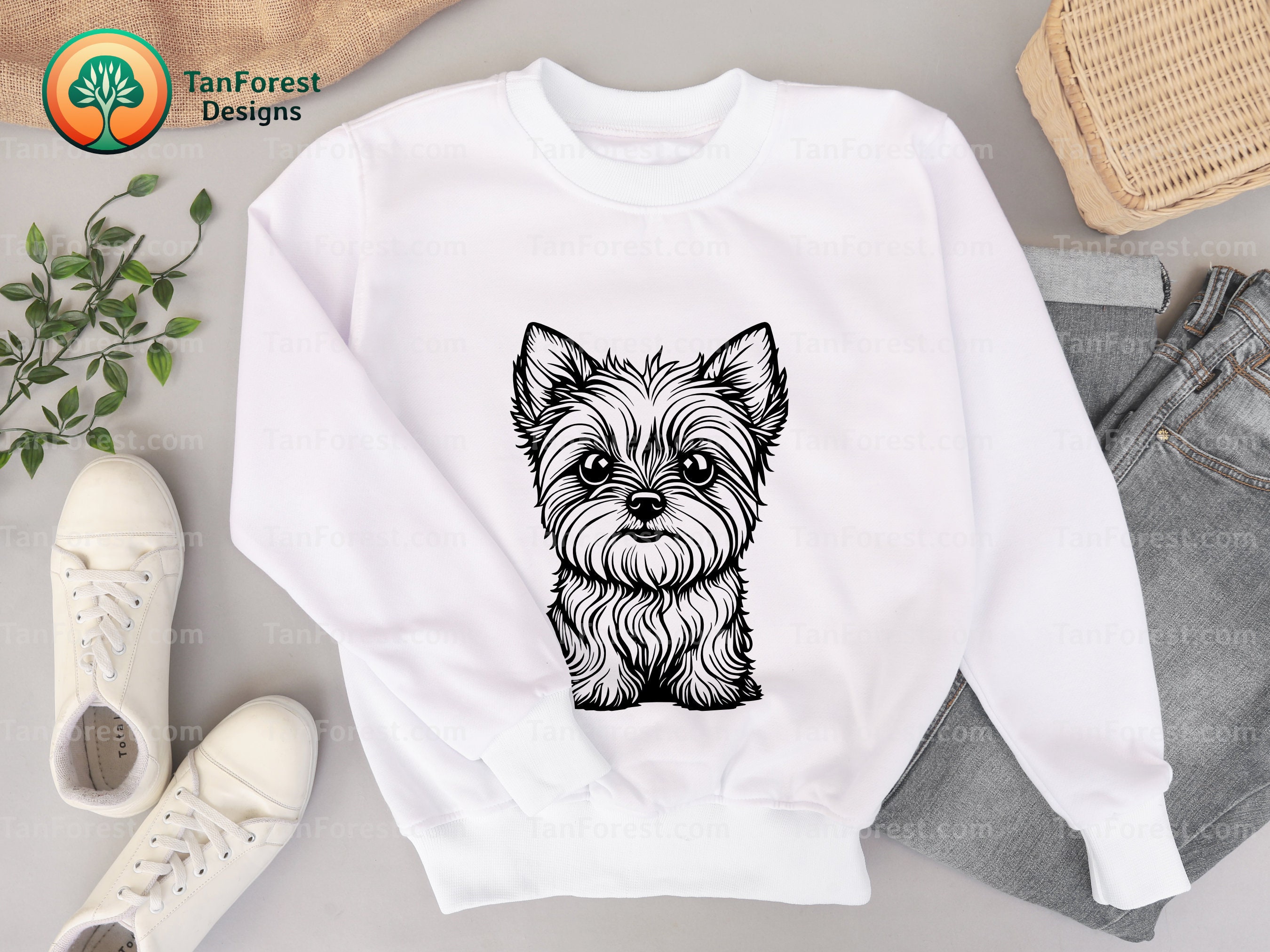 Yorkshire Terrier Svg Outline. Yorkie Svg Cute Yorkie Kawaii - Etsy