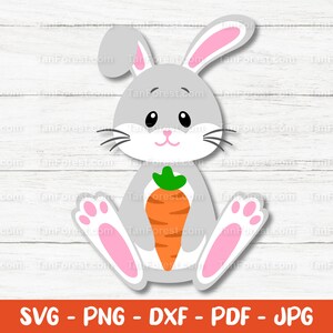 Easter Bunny Svg Layered, Bunny Svg, Easter Svg, Easter Bunny Clipart ...