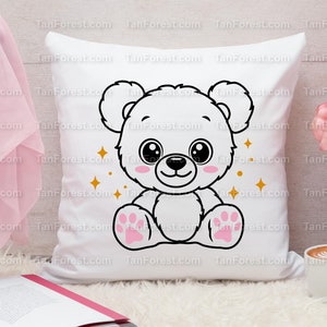 Cute Bear SVG PNG. Cut Files Cricut Silhouette. Teddy Bear Clipart ...