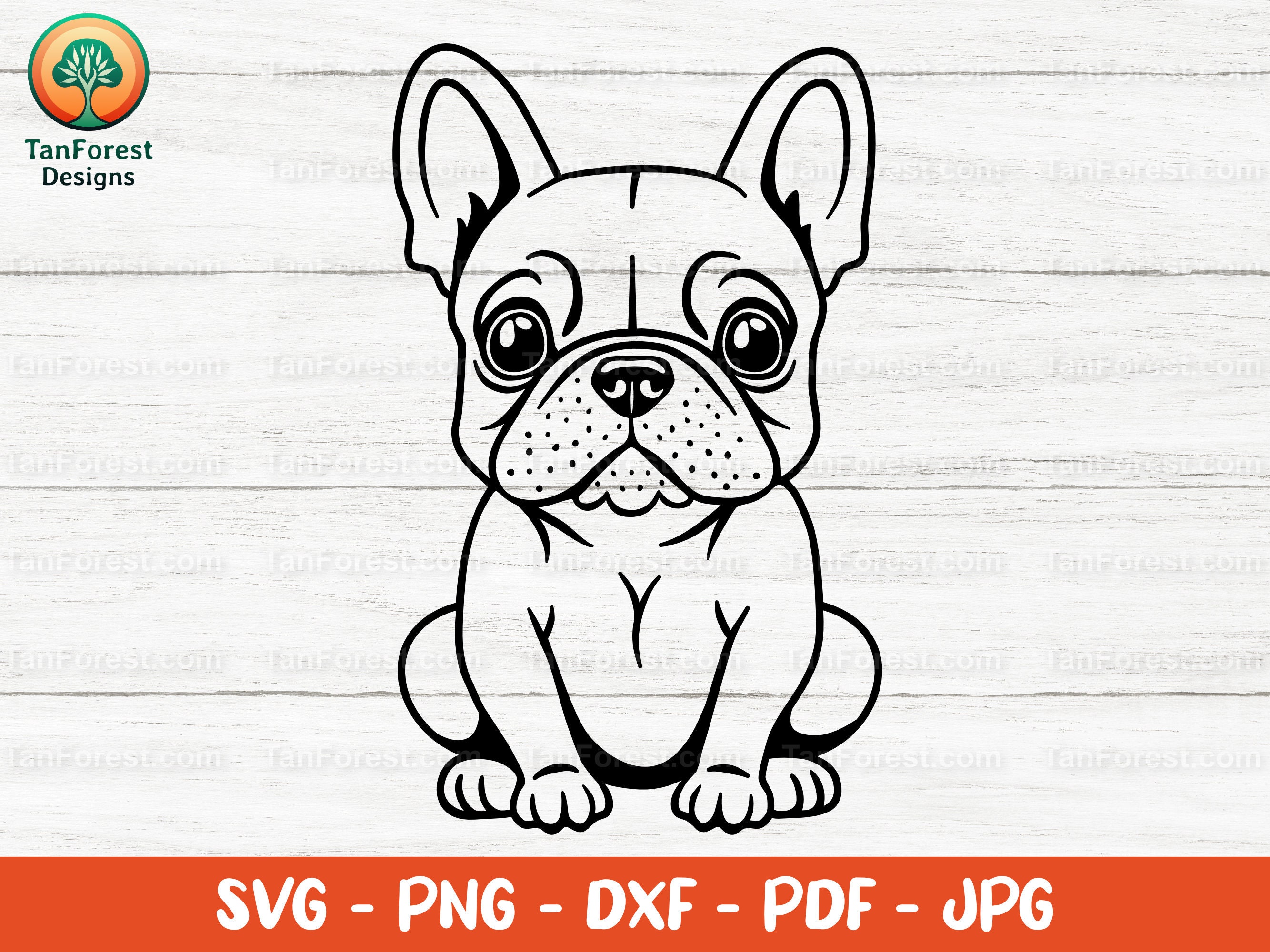 French Bulldog SVG Outline Cut File, Frenchie Svg, Puppy Svg, Cute ...