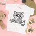 Owl Svg Outline Cut File. Baby Owl Svg, Cute Owl Svg. Woodland Animal ...