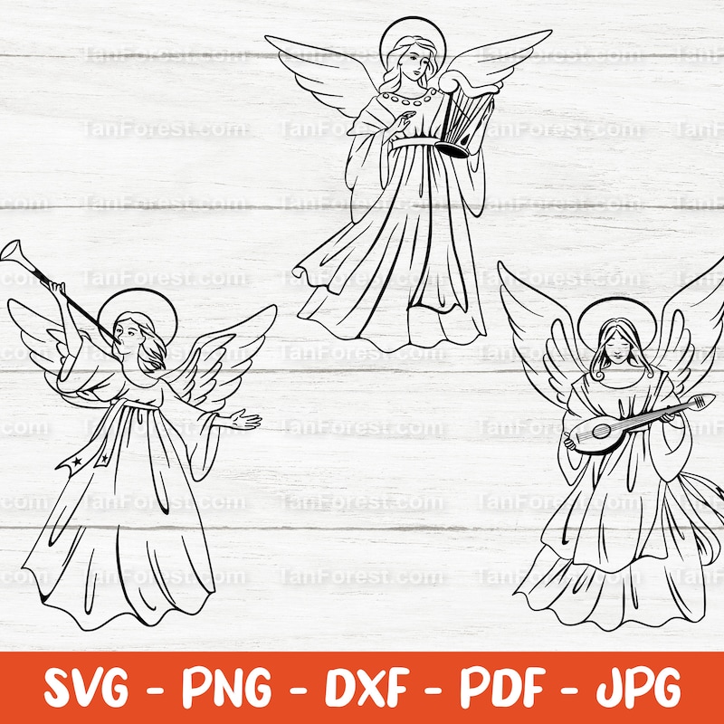 Angel Svg - Etsy