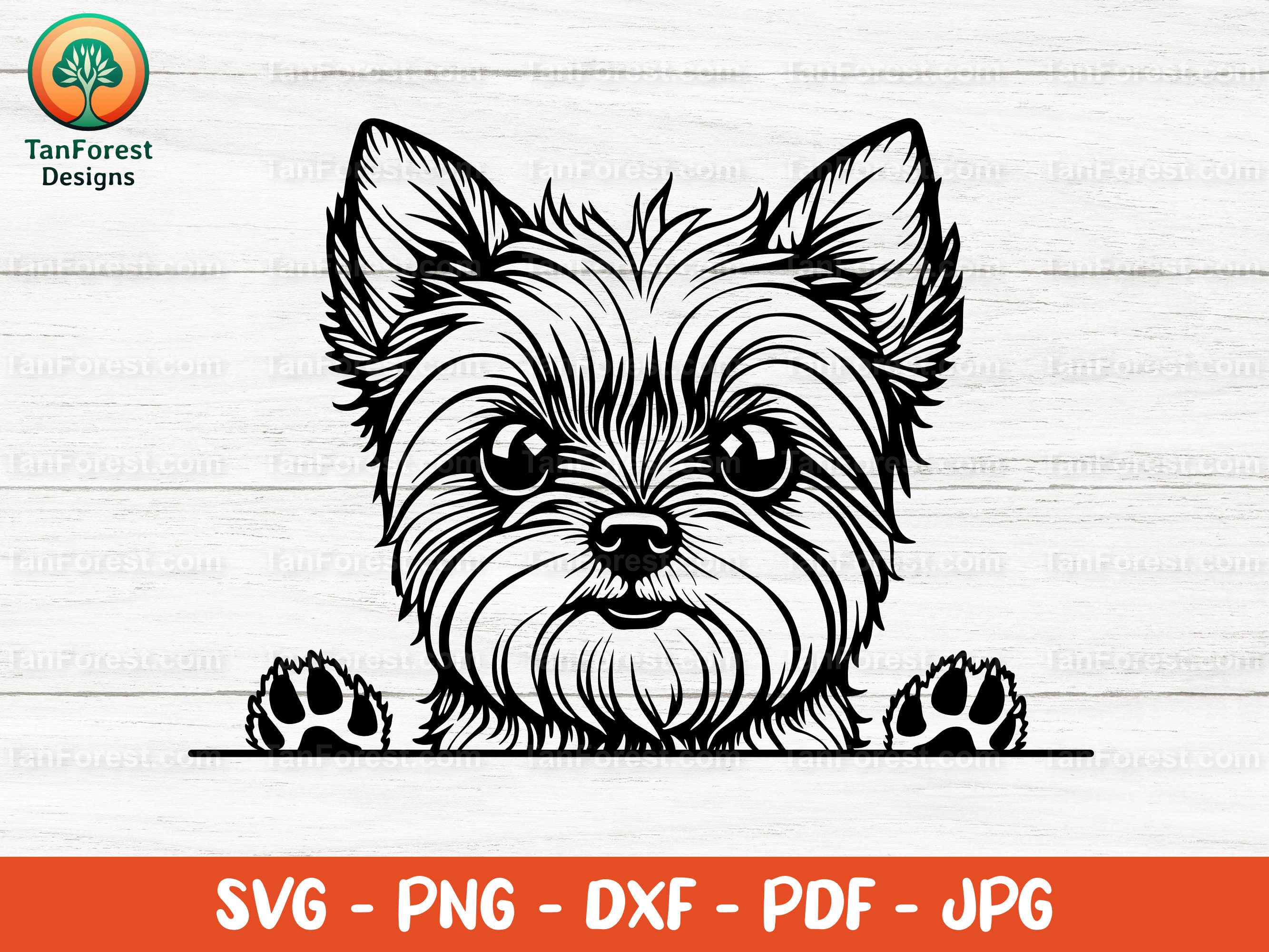 Peeking Yorkie SVG, Outline Cut File. Yorkshire Terrier Svg, Yorkie Svg ...