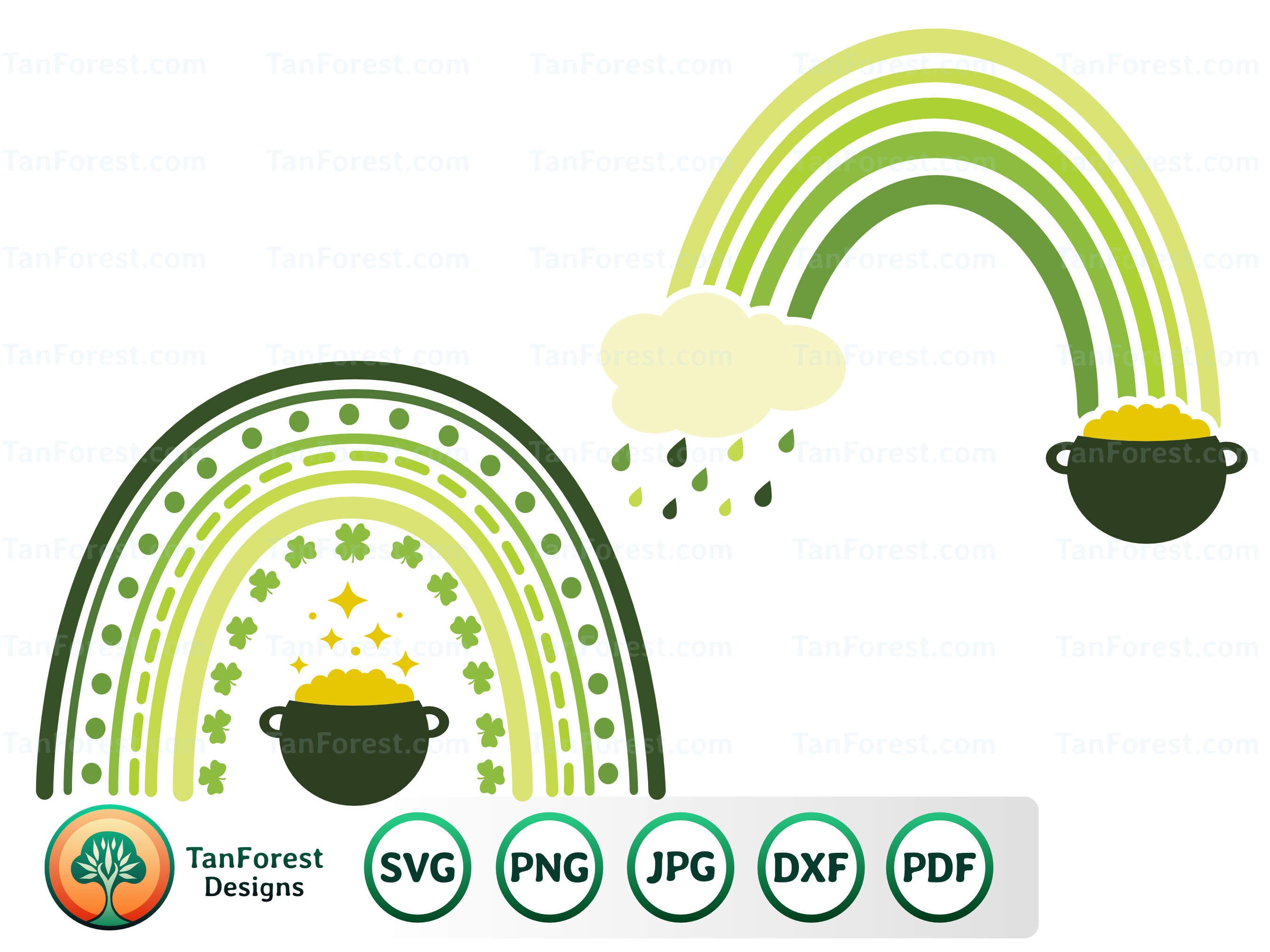 St Patricks Day Rainbow Svg Bundle Layered. St Patricks - Etsy