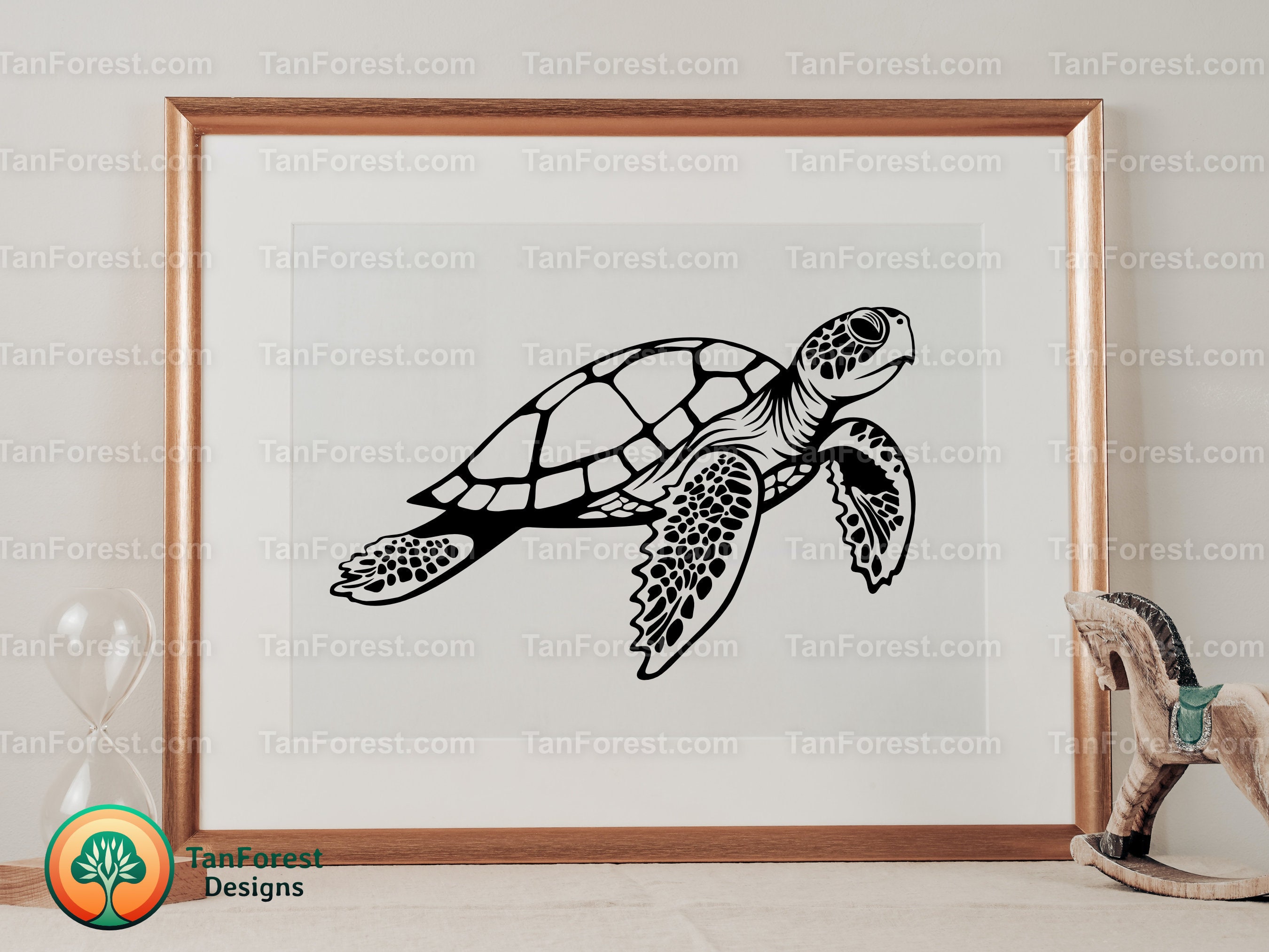 Sea Turtle SVG Outline Cut File. Turtle Svg, Tortoise Svg, Ocean Animal ...