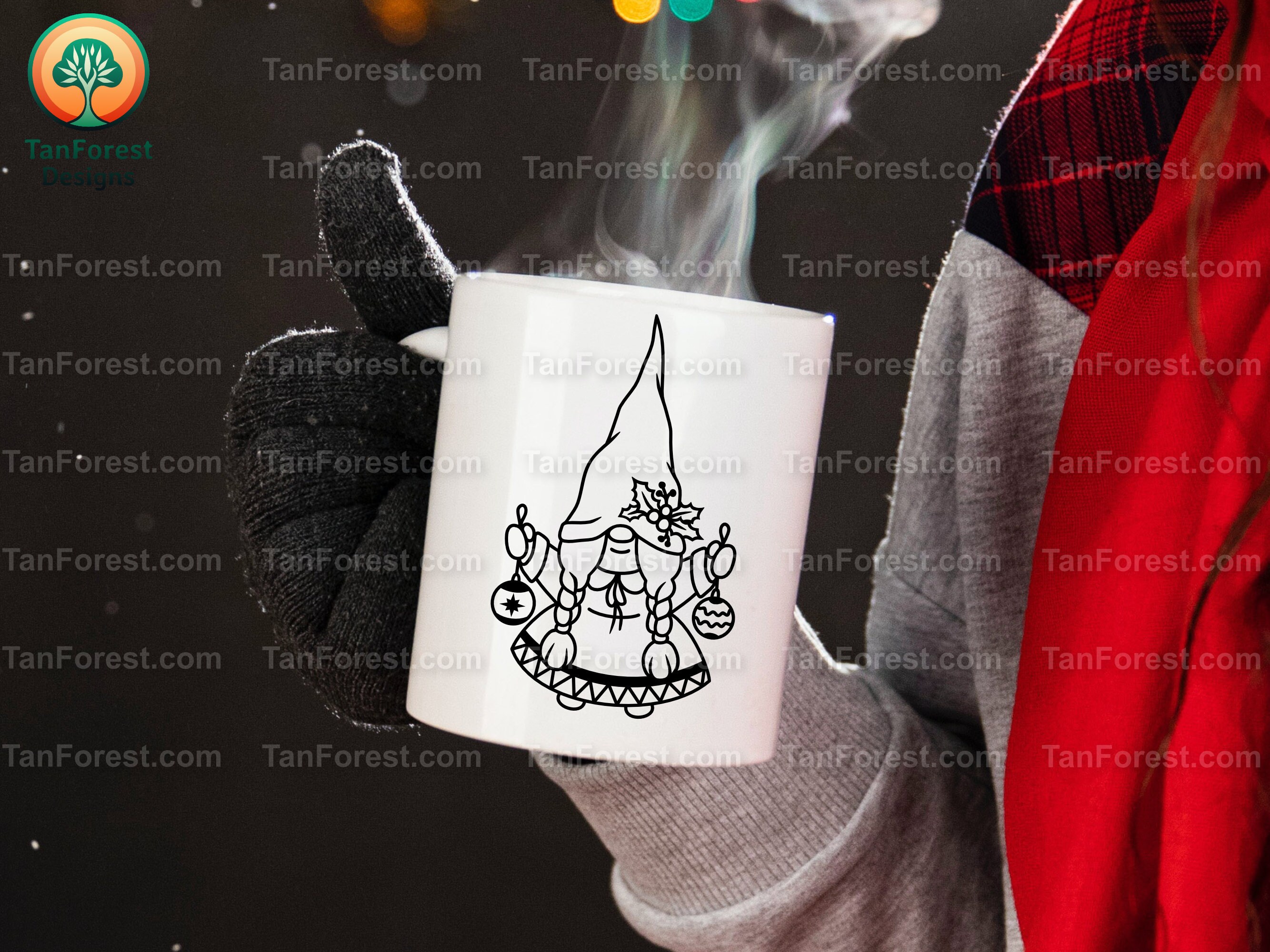 Christmas Gnomes SVG Bundle Outline. Holiday Gnome Svg. Gnome Clipart ...