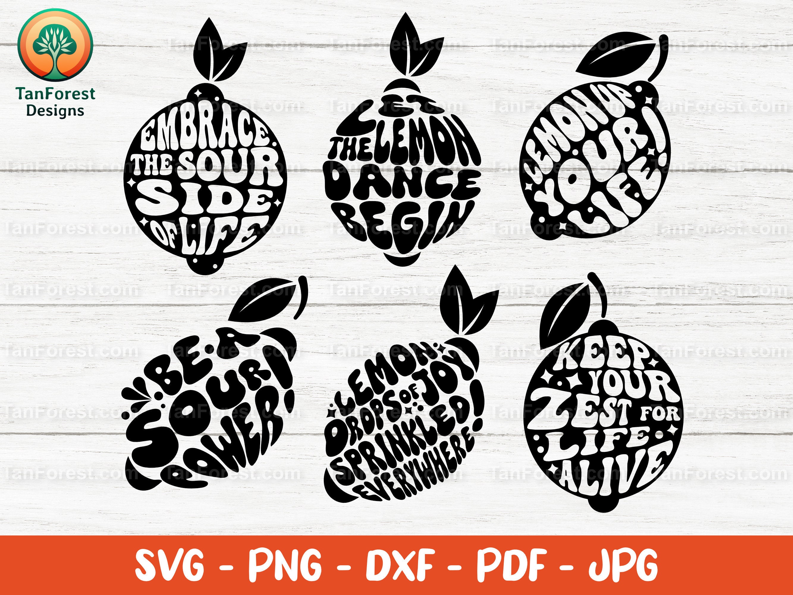 Lemon SVG Bundle Layered Cut Files, Funny Sayings Svg, Inspirational ...