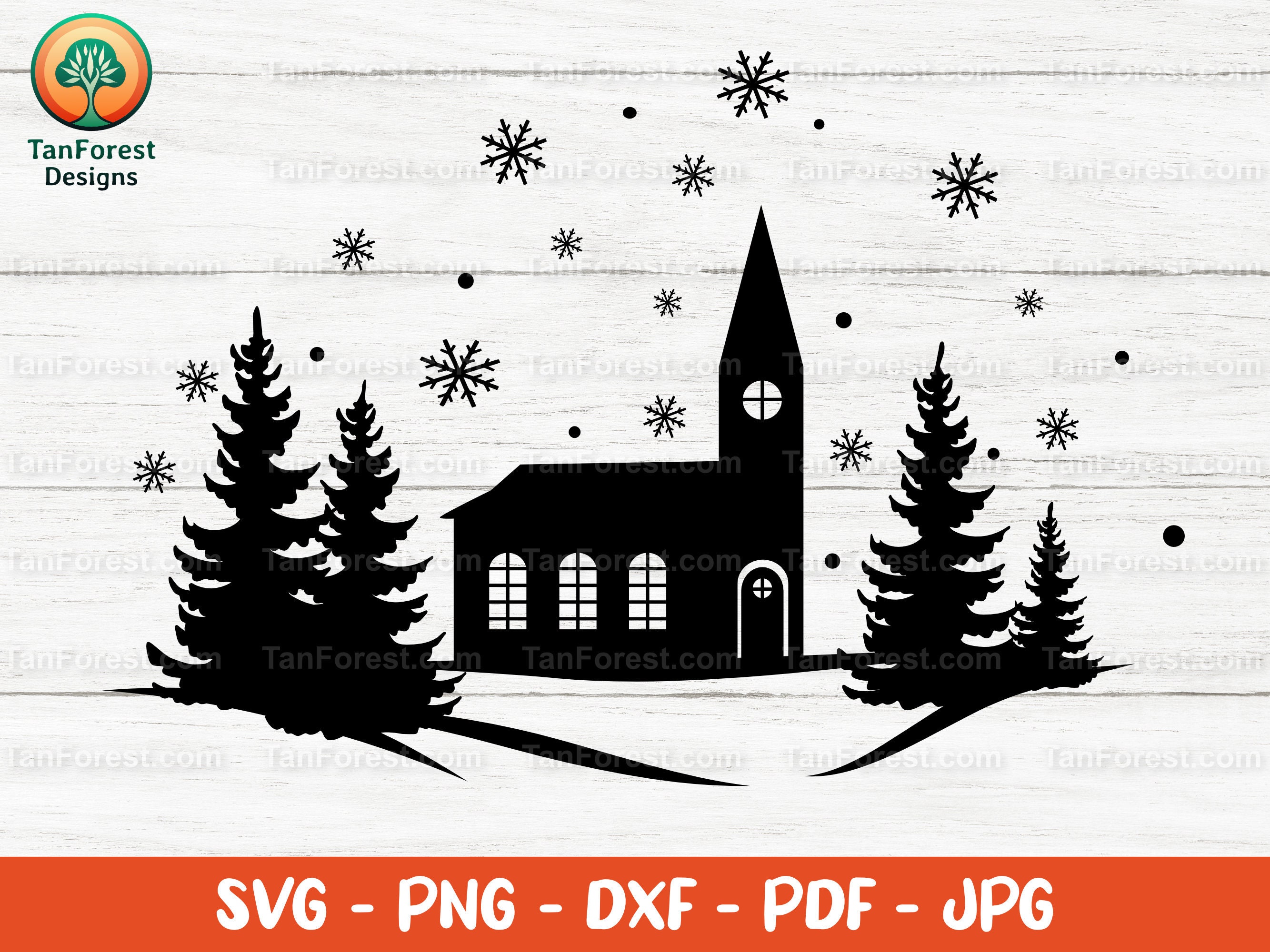 Winter Scene Svg Christmas Scene Svg Snowy Scenery Svg - Etsy UK