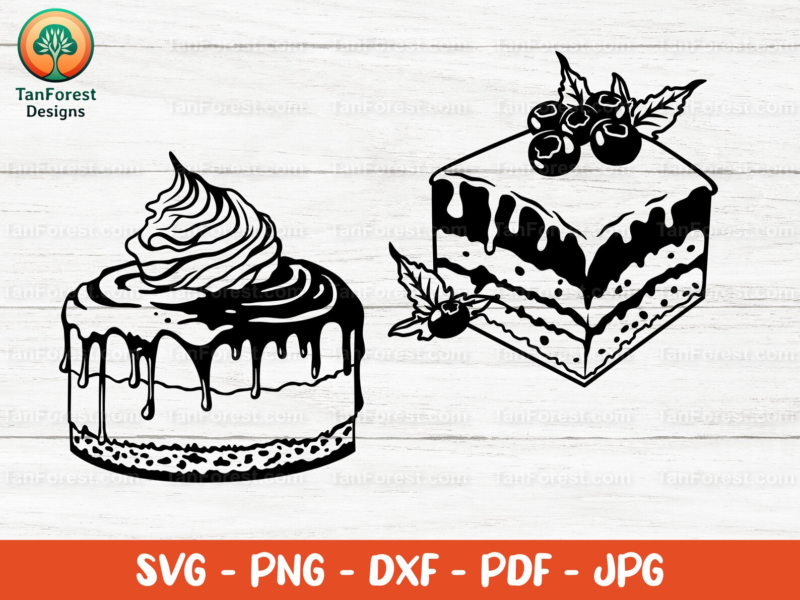 Cake SVG Bundle, Baking Svg, Cake Clipart, Cake Slice Svg, Dessert Svg ...