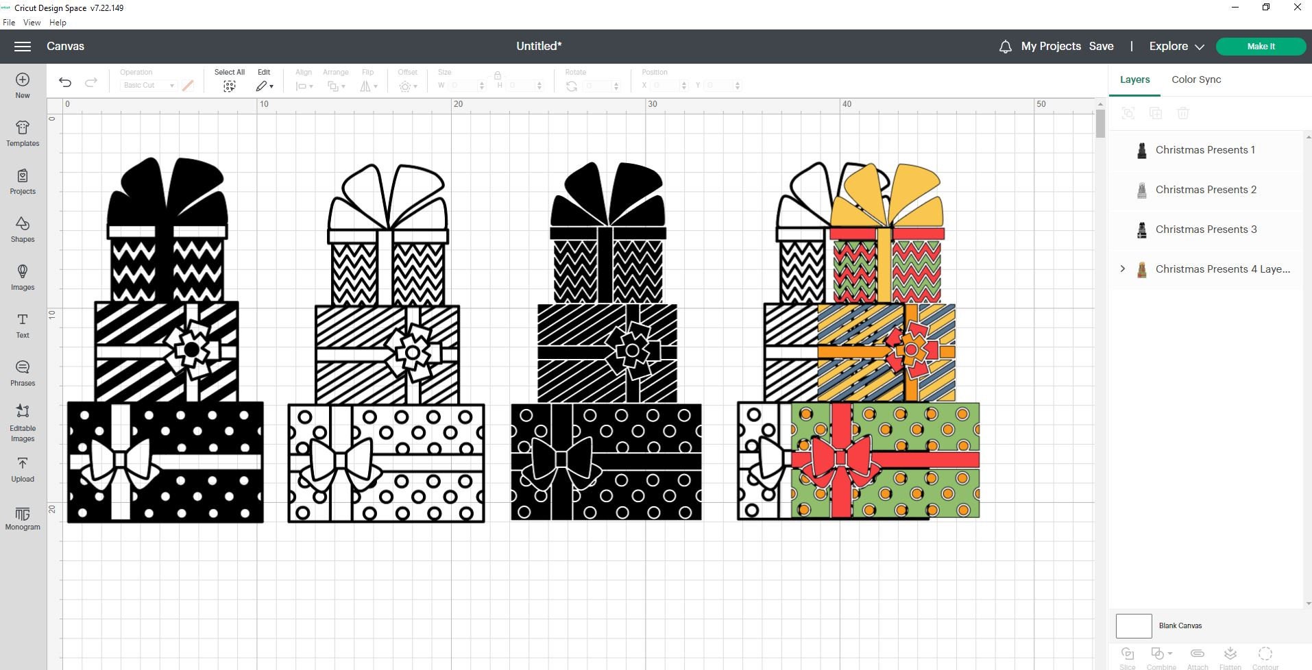 Pile of Presents Svg Layerd Outline Pile of Gift Boxes Svg - Etsy UK