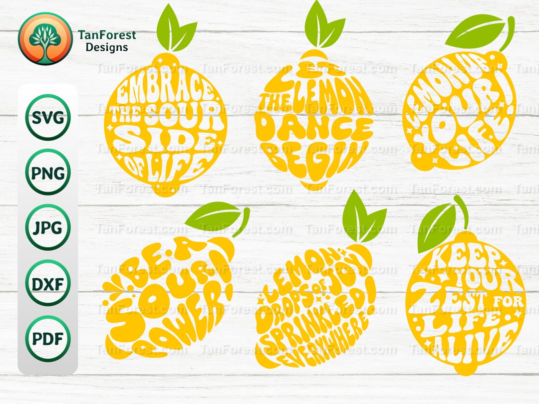 Lemon SVG Bundle Layered Cut Files Funny Sayings Svg - Etsy