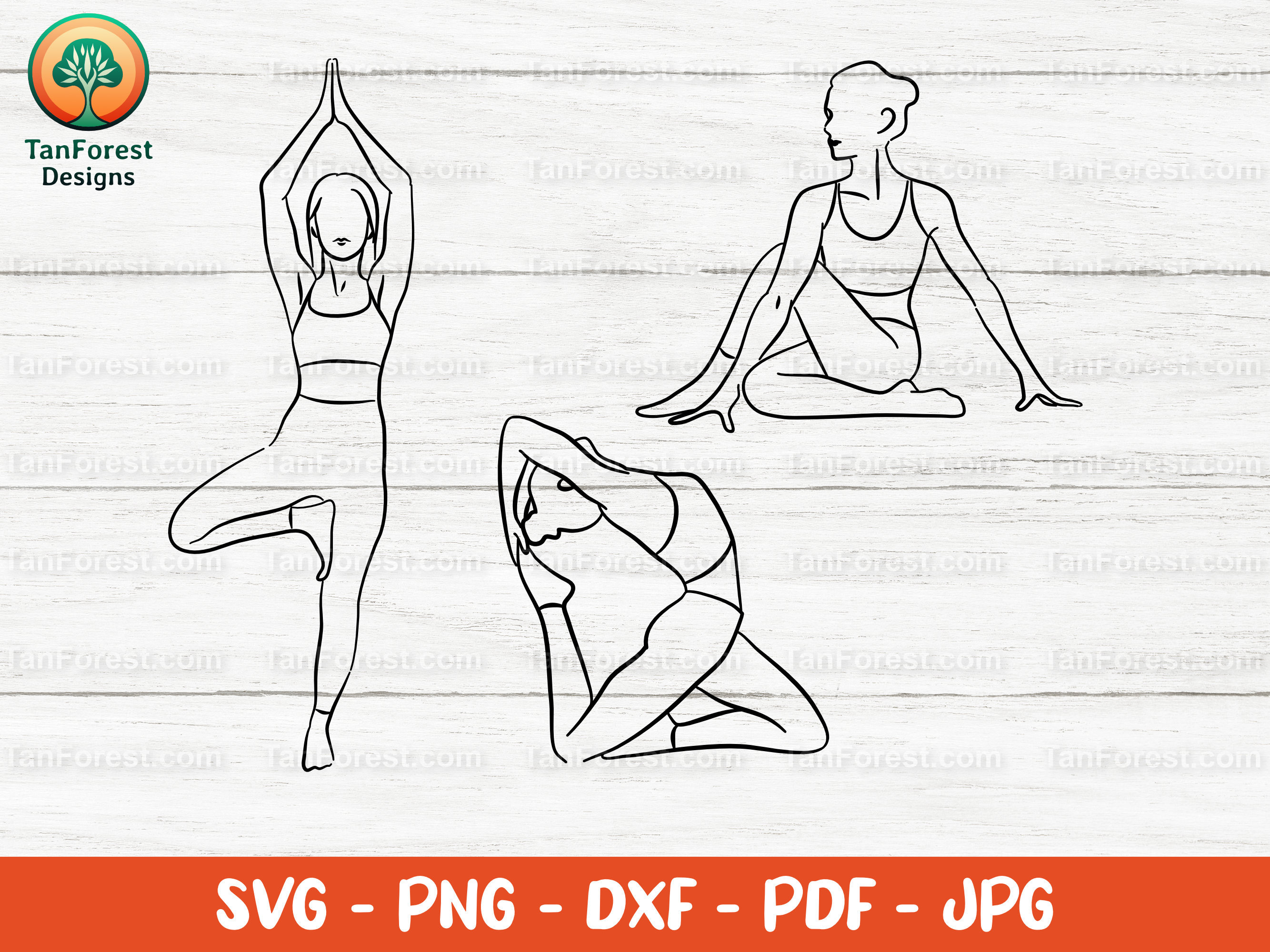 Yoga Poses SVG Bundle Outline Yoga Yoga Pose Svg (Download Now) - Etsy