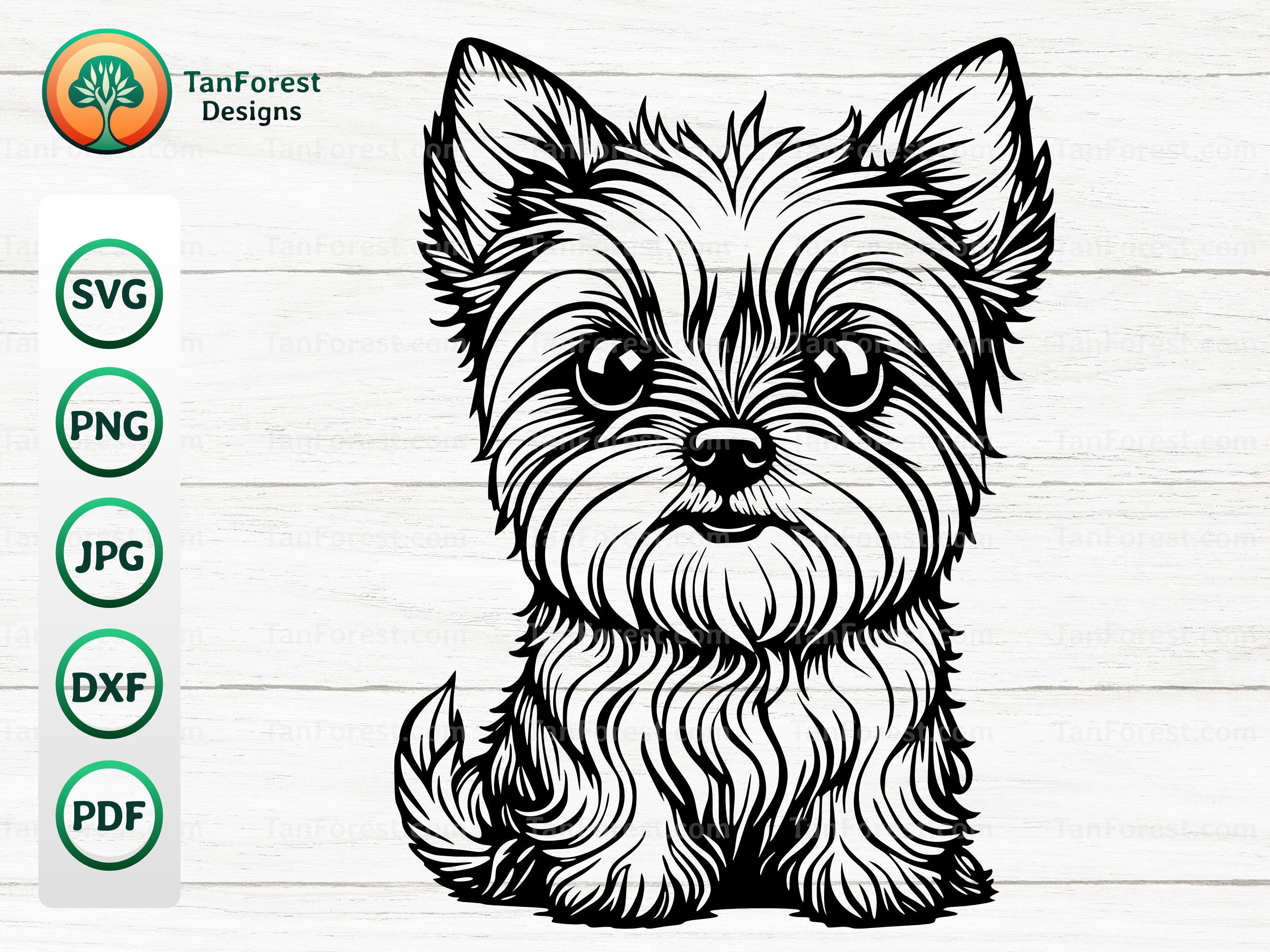 Yorkshire Terrier Svg Outline. Yorkie Svg Cute Yorkie Kawaii - Etsy