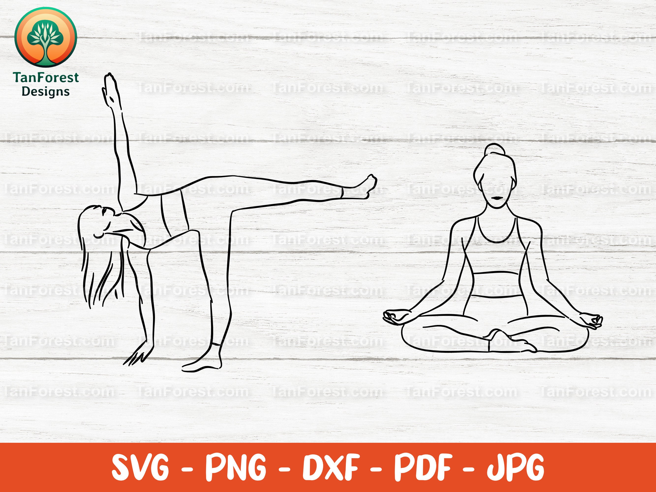 Yoga Poses SVG Bundle Outline Yoga Yoga Pose Svg (Download Now) - Etsy