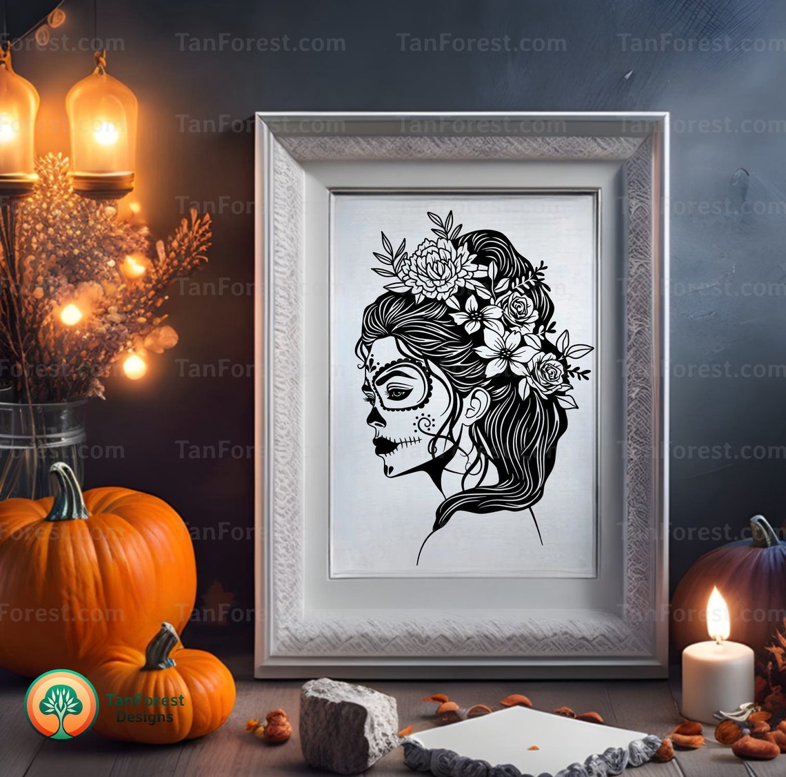Catrina Svg, Sugar Skull Svg, Lady Dead Svg, La Muerte Svg, Lady Skull ...