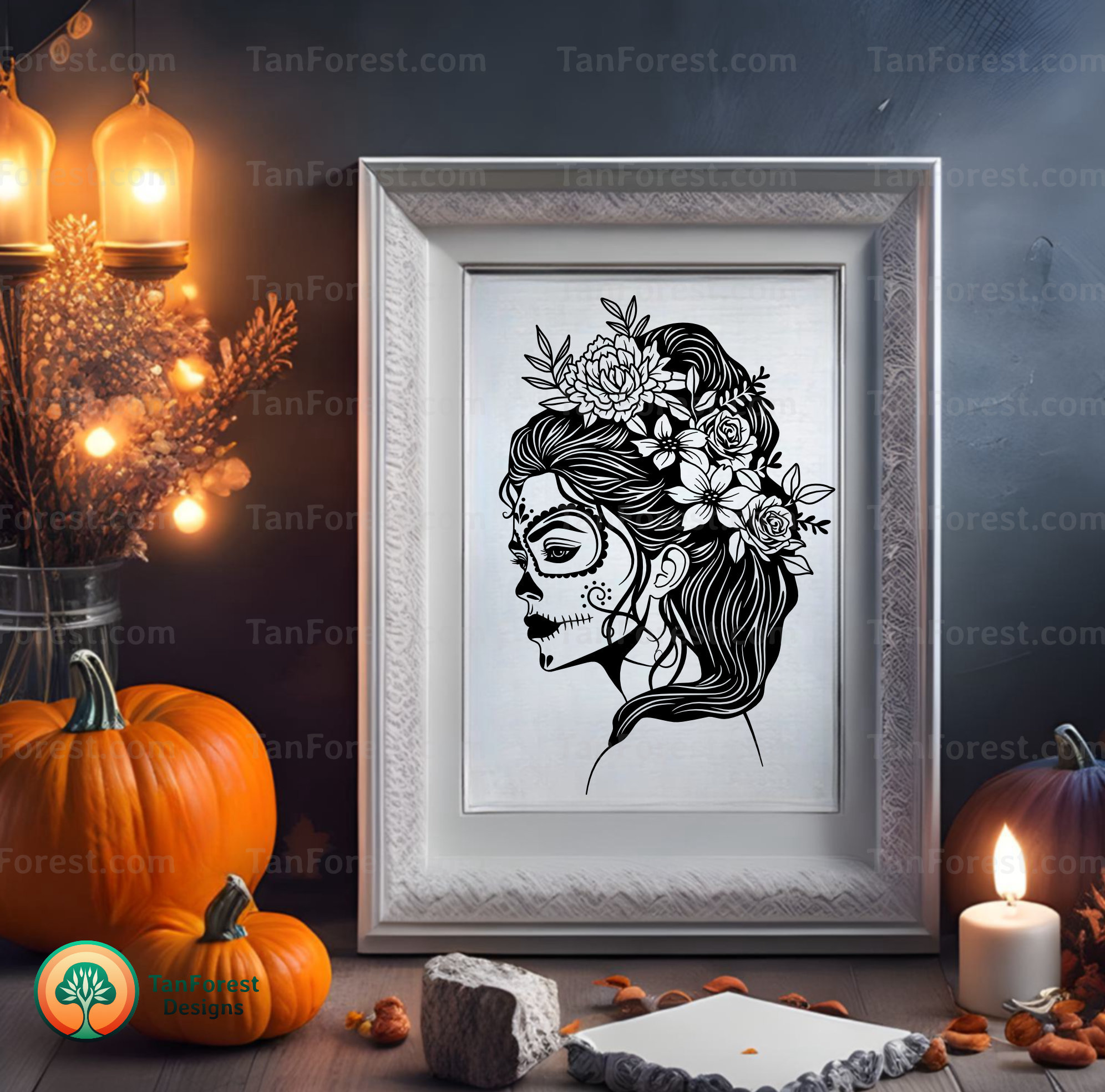 Catrina Svg Sugar Skull Svg Lady Dead Svg La Muerte Svg - Etsy