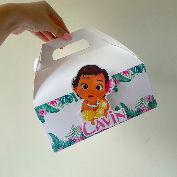 Moana Favor Boxes - Etsy