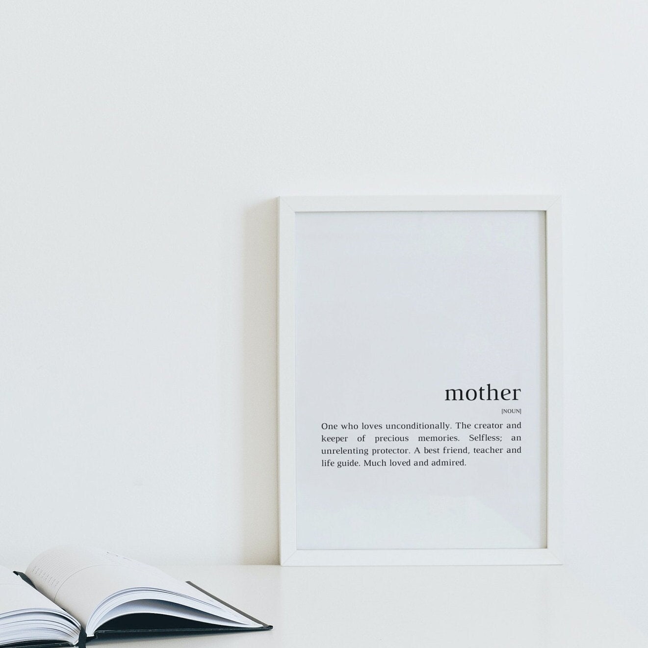 Mother Definition Print, Gift for Mother, Mother's Day Gift, Mother ...