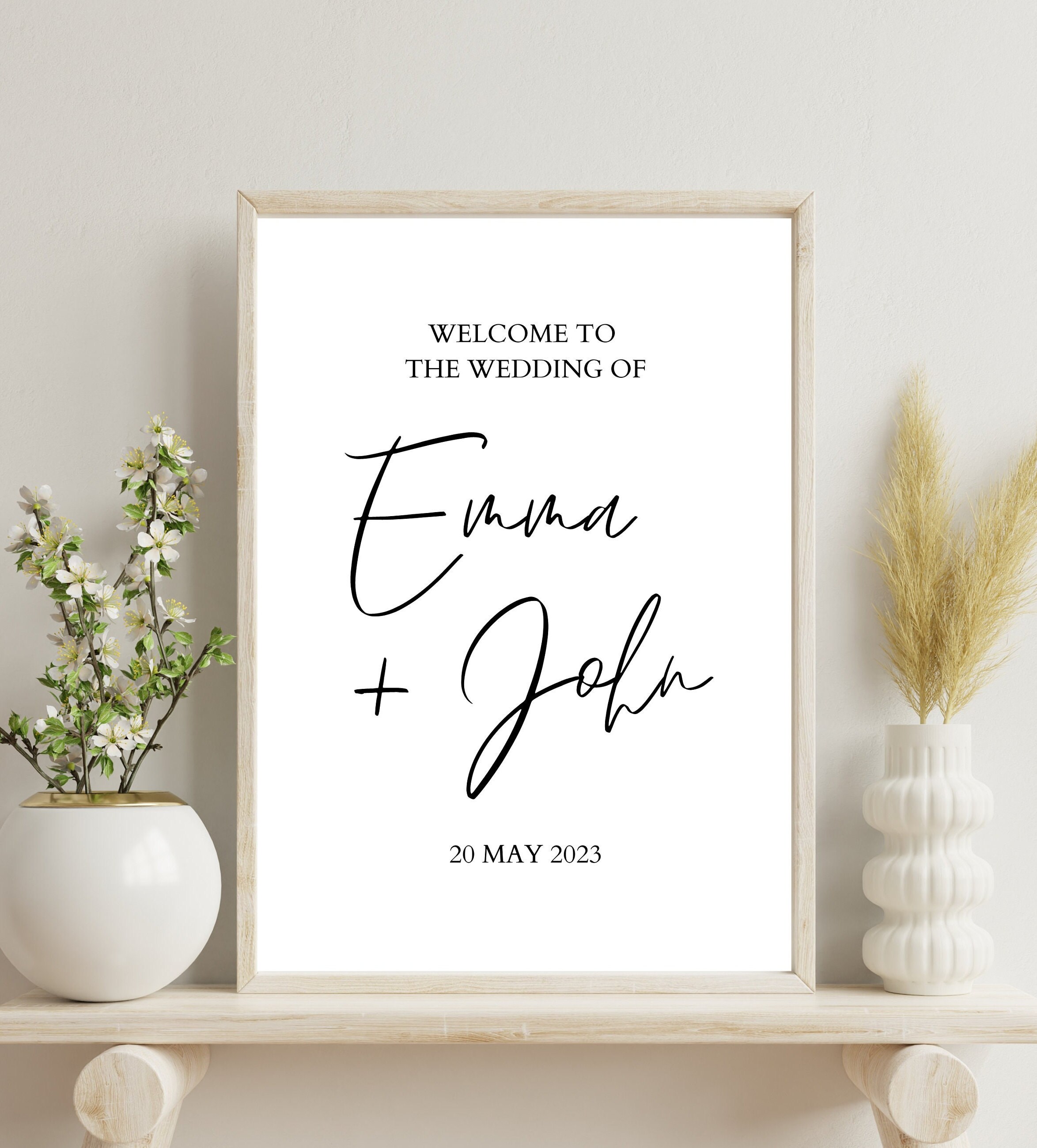 Wedding Welcome Sign, Wedding Sign Template, Welcome Sign Template ...